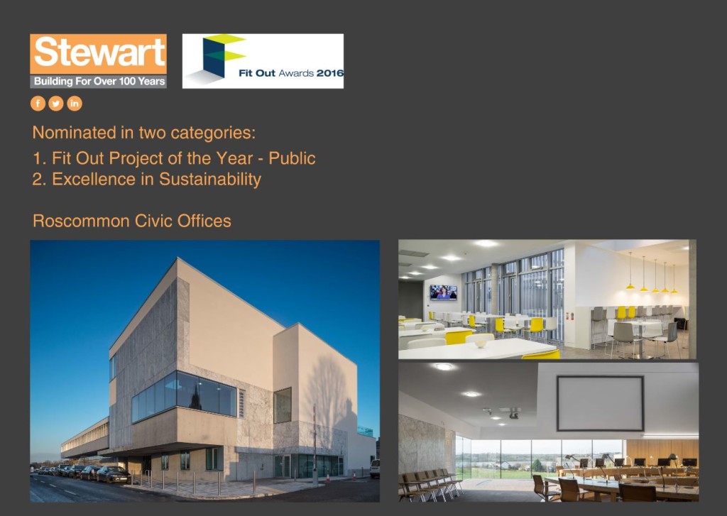 Roscommon Civic Offices: Nominated for 2 awards “Public Fit Out Project of the Year ...