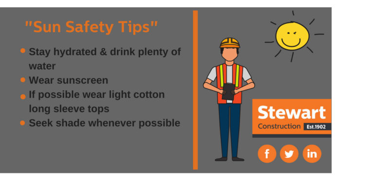 Sun Safety Tips - Stewart Construction